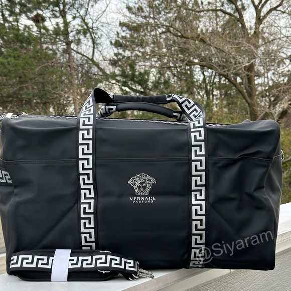 Versace | Bags | Versace Duffel Bag Travel Bag Luggage | Poshmark